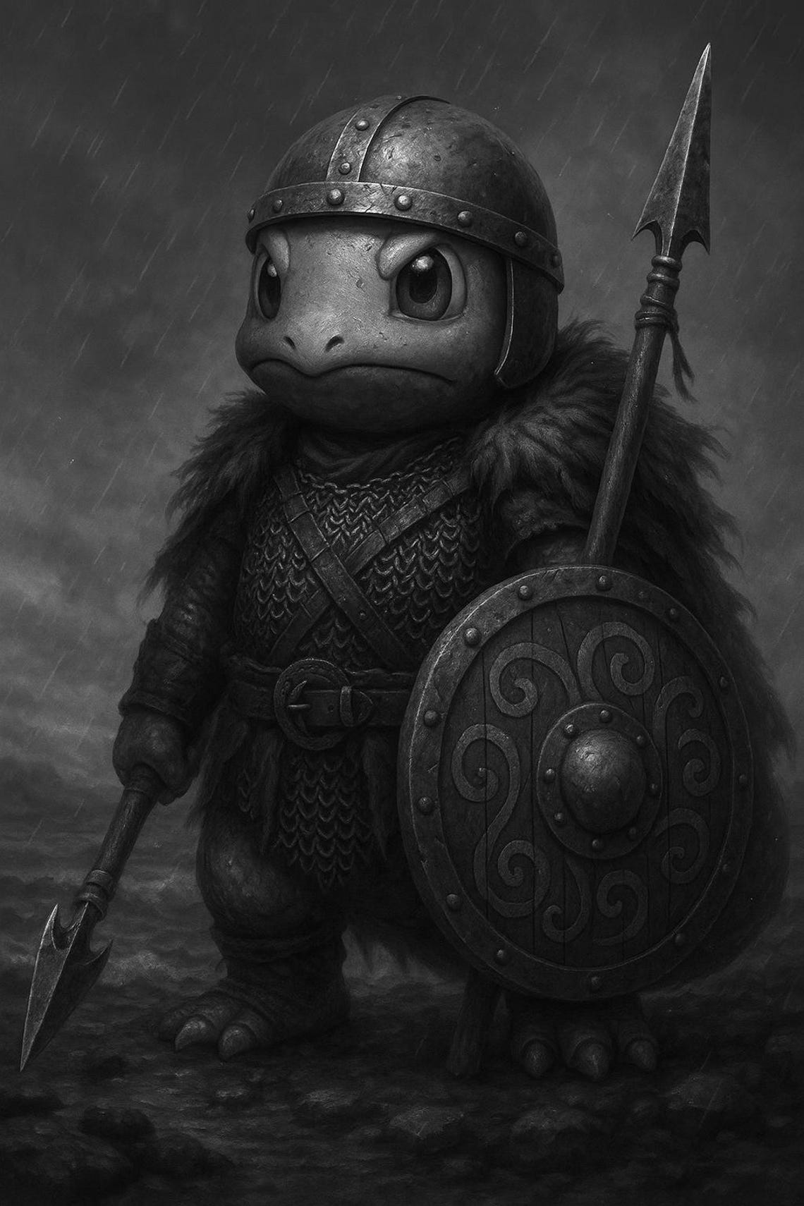 Ivysaur Fantasy Viking Warrior Creatures | Digital Download Wall Art ...
