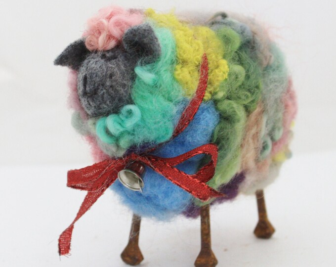Sheep Rainbow Sheep Needle Felted Sheep 5221 - Etsy