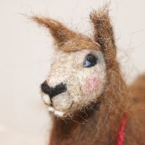 Llama, Needle Felted No Drama Llama, Felted Brown Llama, 4077 - Etsy