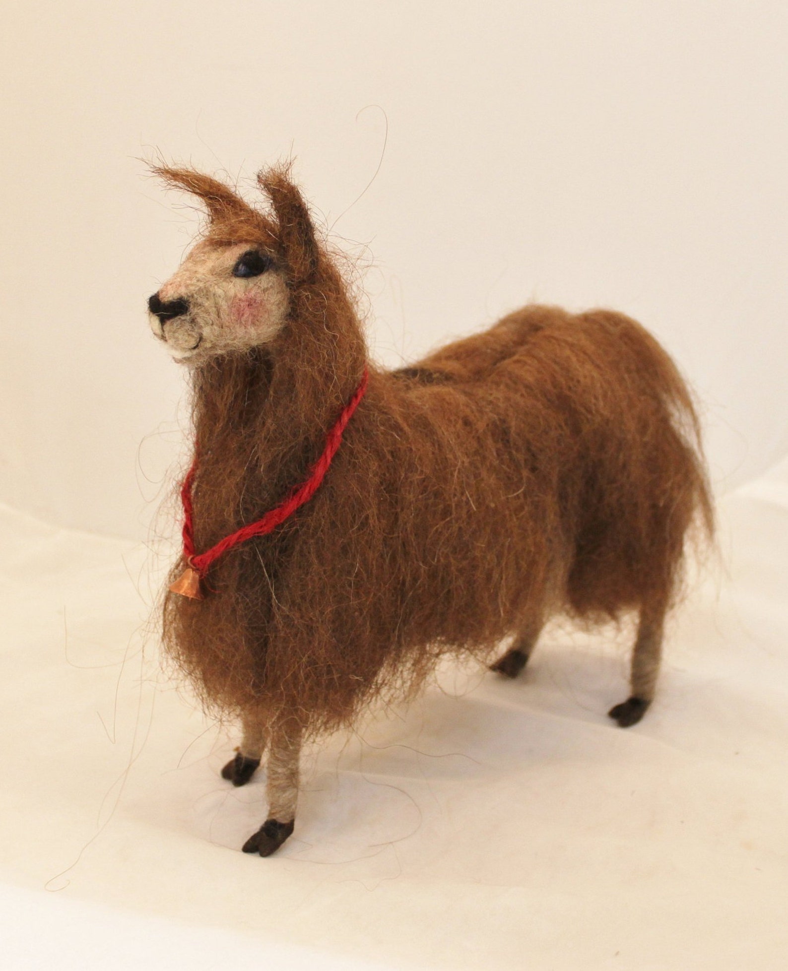 Llama Needle Felted No Drama Llama Felted Brown Llama 4077 | Etsy