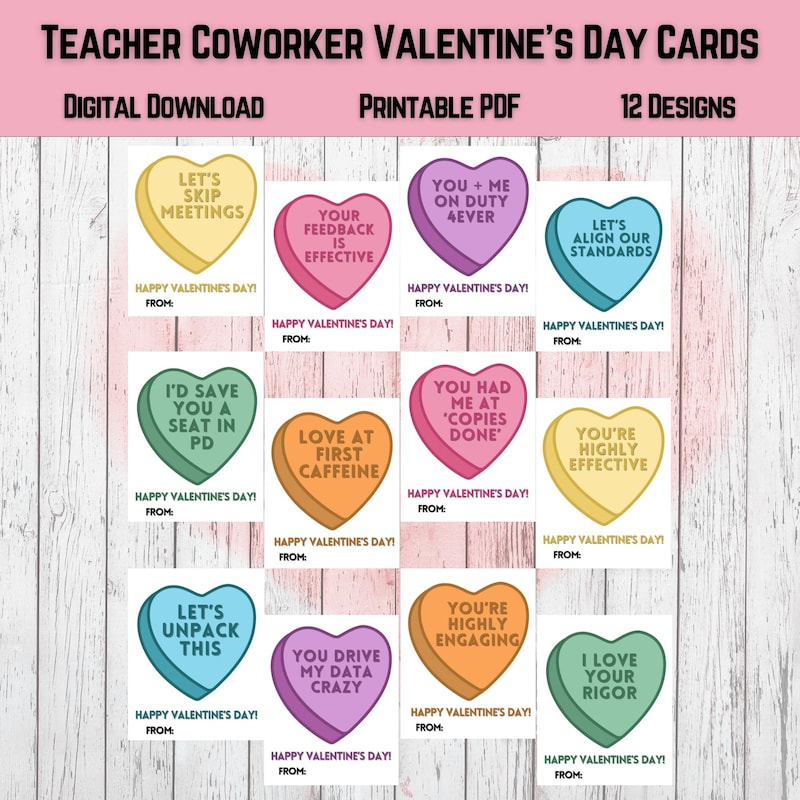 Teacher Valentines - Etsy