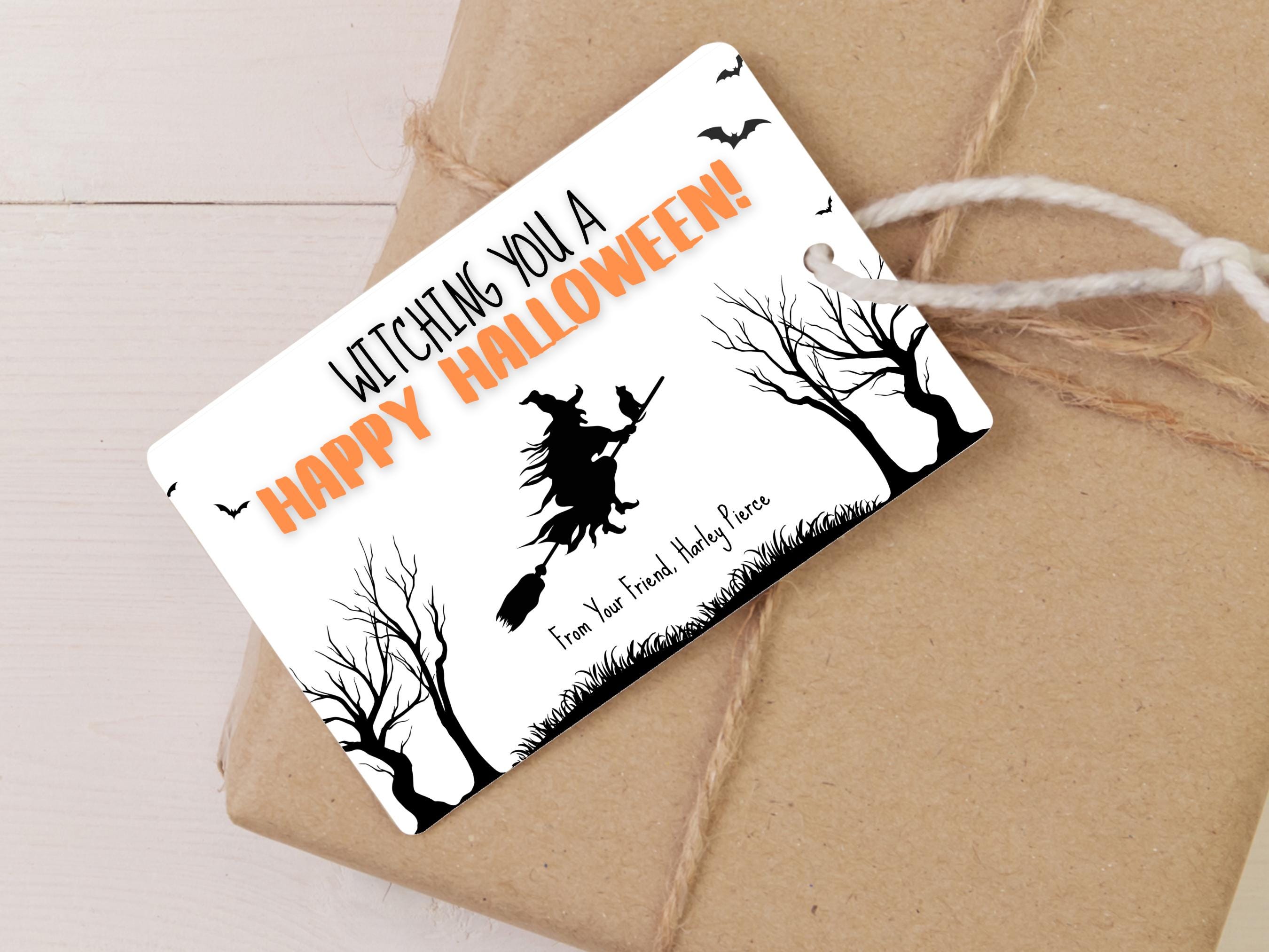 Editable Halloween Gift Tags | Halloween Party Favor | Gift Bag Tags ...