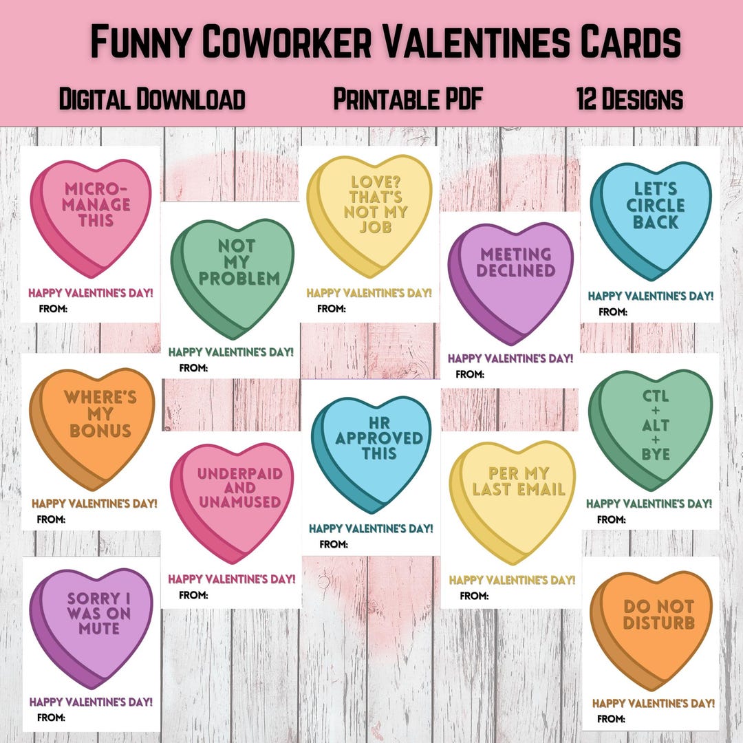 Funny Coworker Valentines Day Cards | Office Valentines | Corporate ...