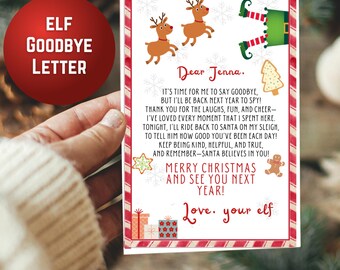 Elf Welcome Back Letter| Editable Elf Note Template | Customizable ...