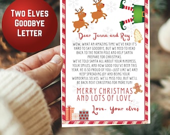 Elf Welcome Back Letter| Editable Elf Note Template | Customizable ...