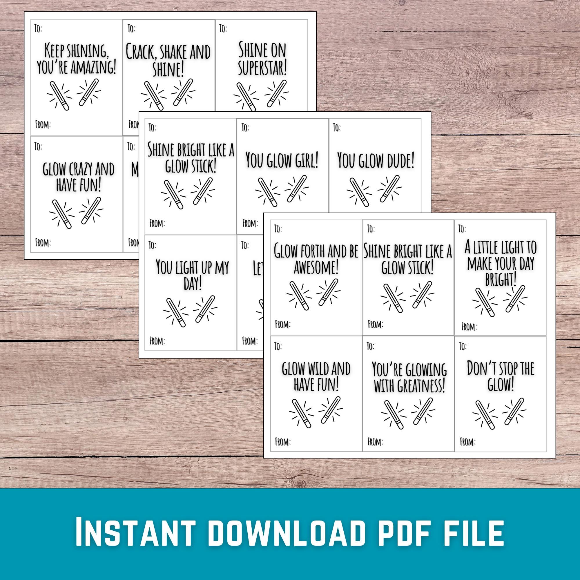 Glow Stick Gift Tags | Meet the Teacher Gift | Classroom Glow Stick ...