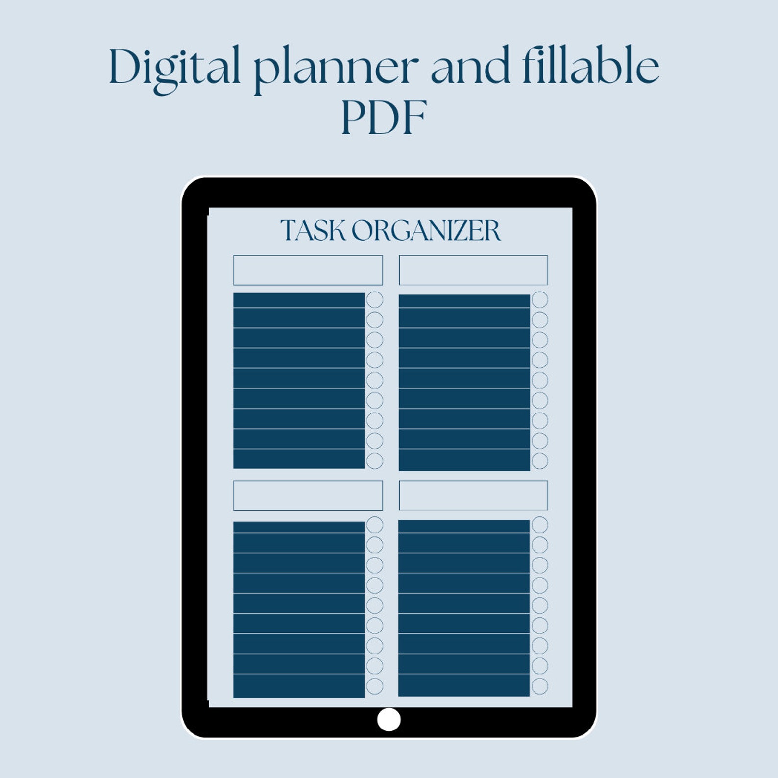 DIGITAL TASK ORGANISER, Task Management, Productivity Planner, Task ...