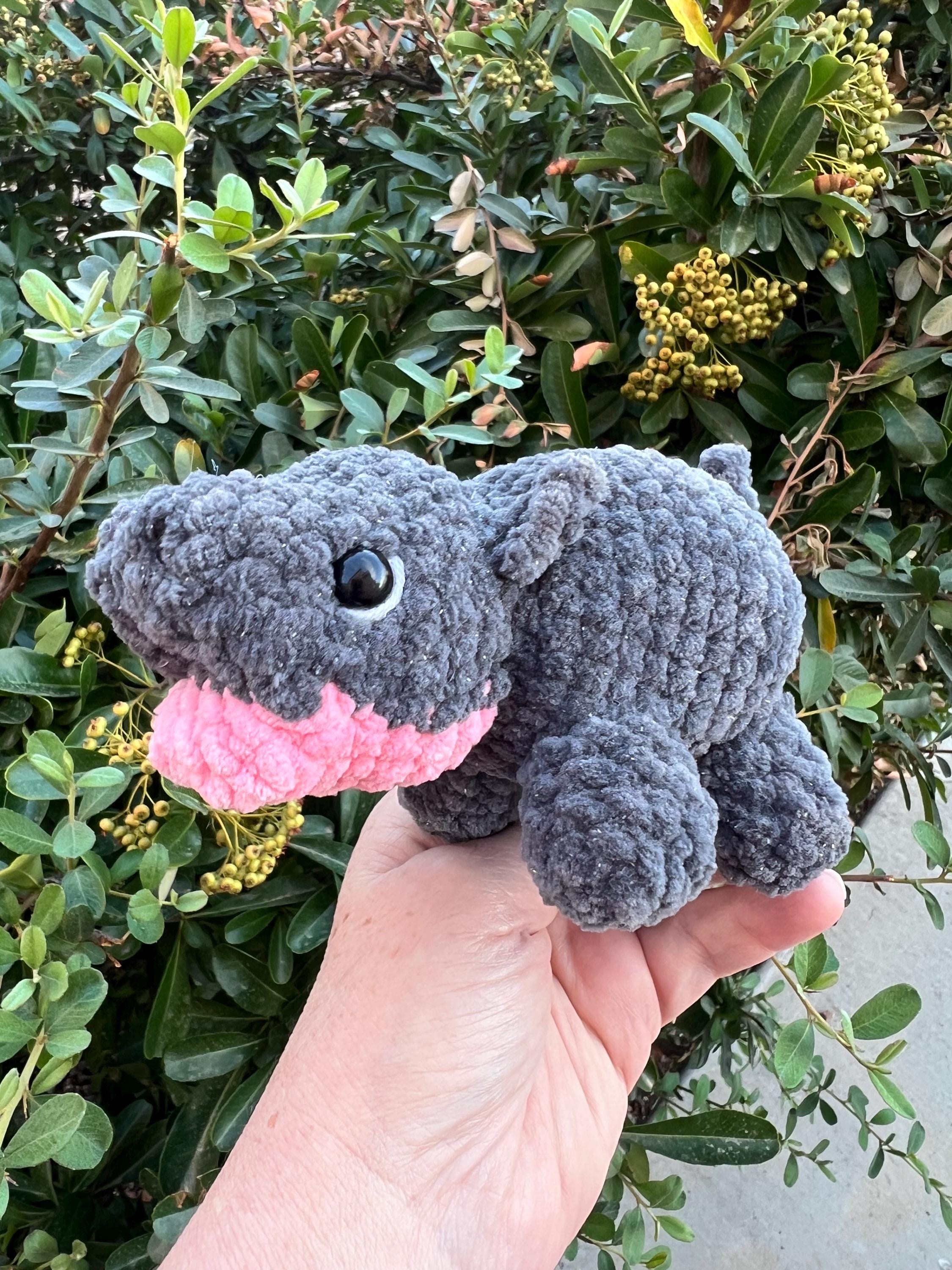 Crochet Moo Deng the Pygmy Hippo Plushie Stuffed Animal - Etsy