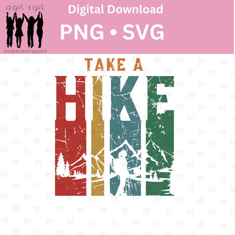 Take a Hike Digital Download PNG SVG PDF - Etsy