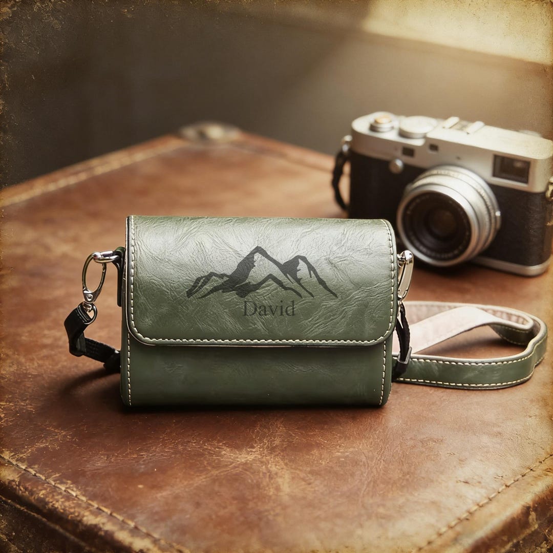 Custom Retro Camera Bag | Personalized Point and Shoot Camera Bag ...