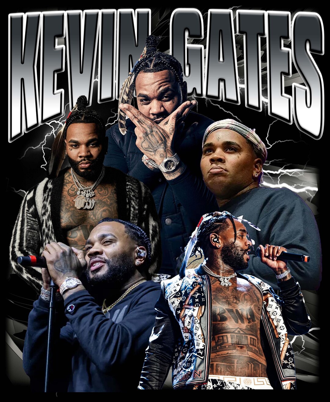 Kevin Gates T Shirt Design PNG Instant Download - Etsy