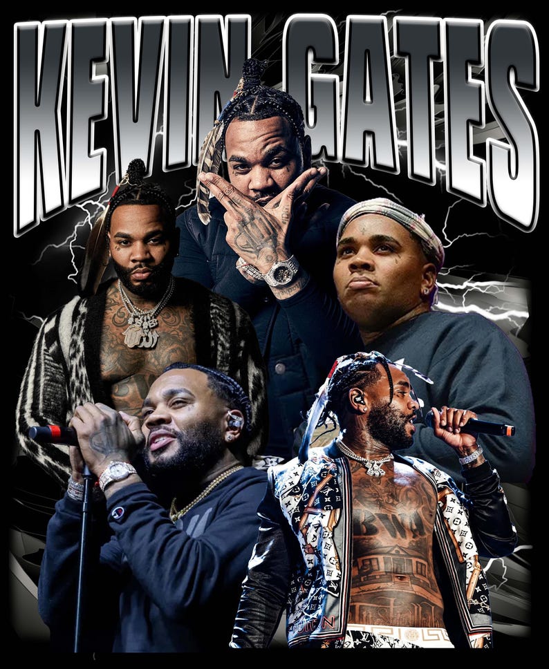 Kevin Gates T Shirt Design PNG Instant Download - Etsy
