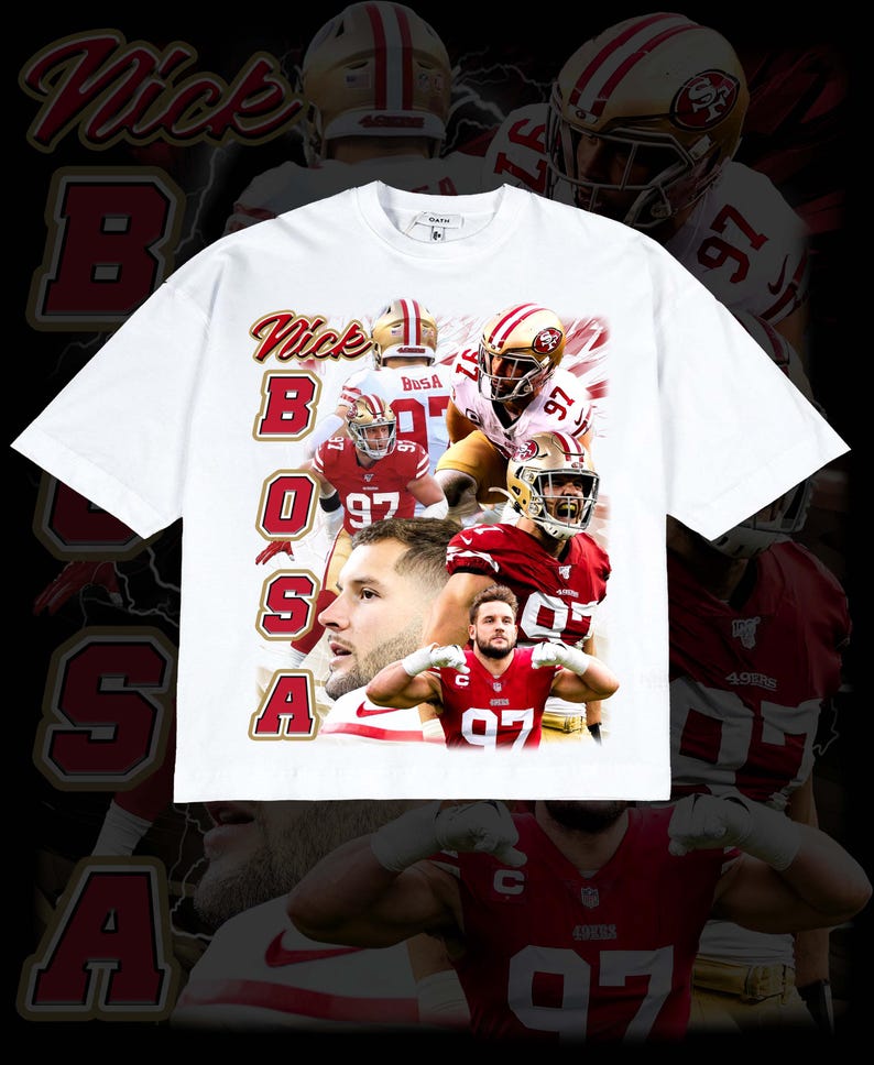 Nick Bosa T Shirt Design PNG Instant Download - Etsy
