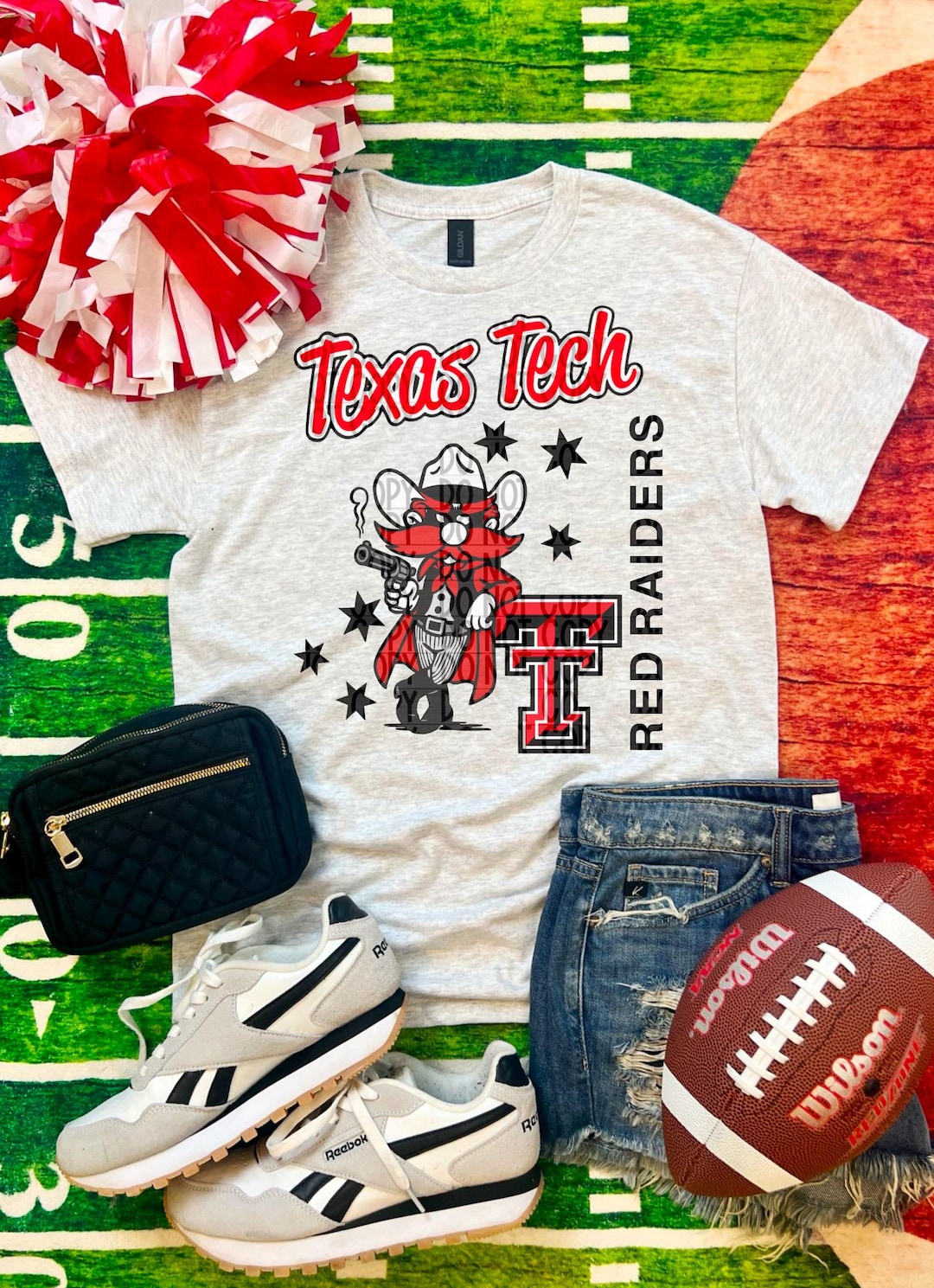 Texas Tech College Collage PNG, Digital Best Seller, Wrekem Tech ...