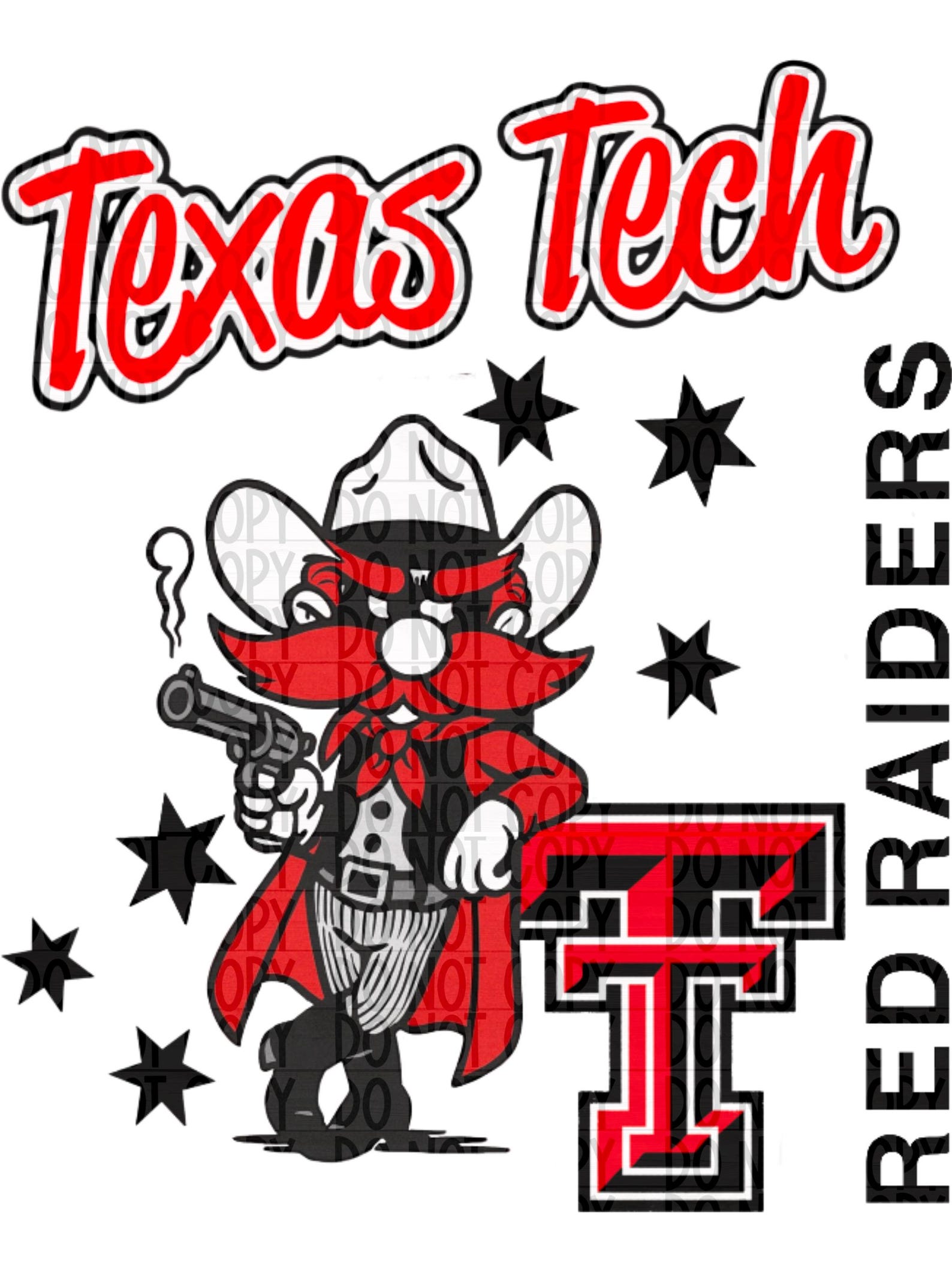 Texas Tech College Collage PNG, Digital Best Seller, Wrekem Tech ...