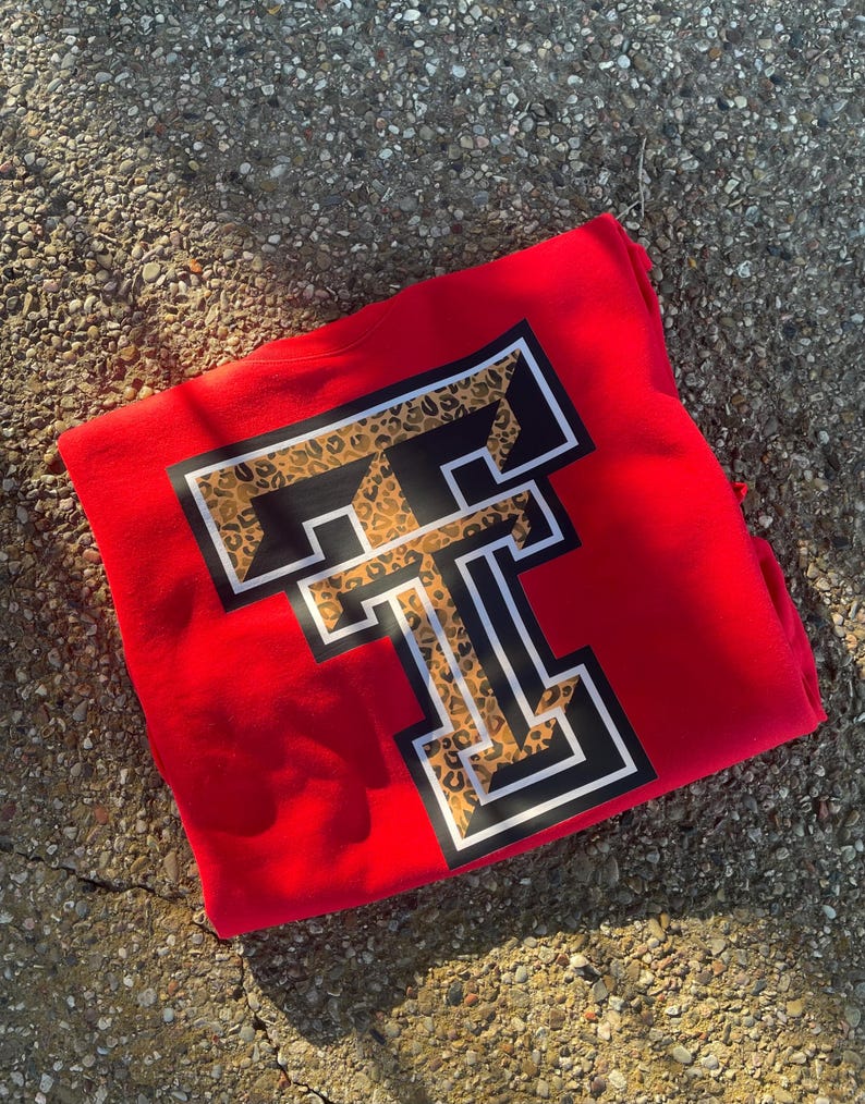 Leopard Texas Tech “double T” Digital PNG | Red Raiders Leopard Print ...