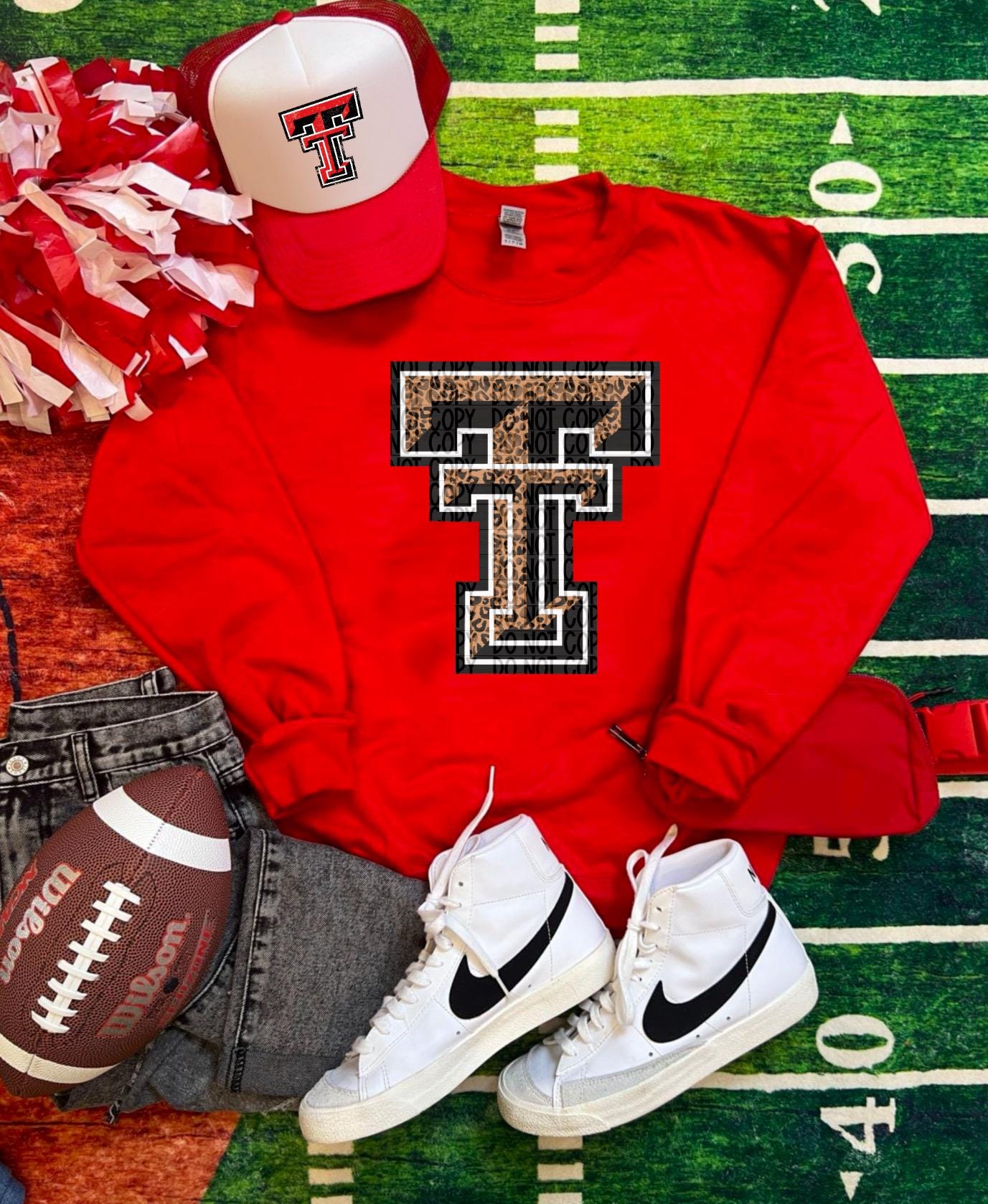 Leopard Texas Tech “double T” Digital PNG | Red Raiders Leopard Print ...