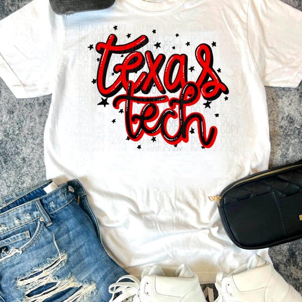 Texas Tech Embroidery - Etsy