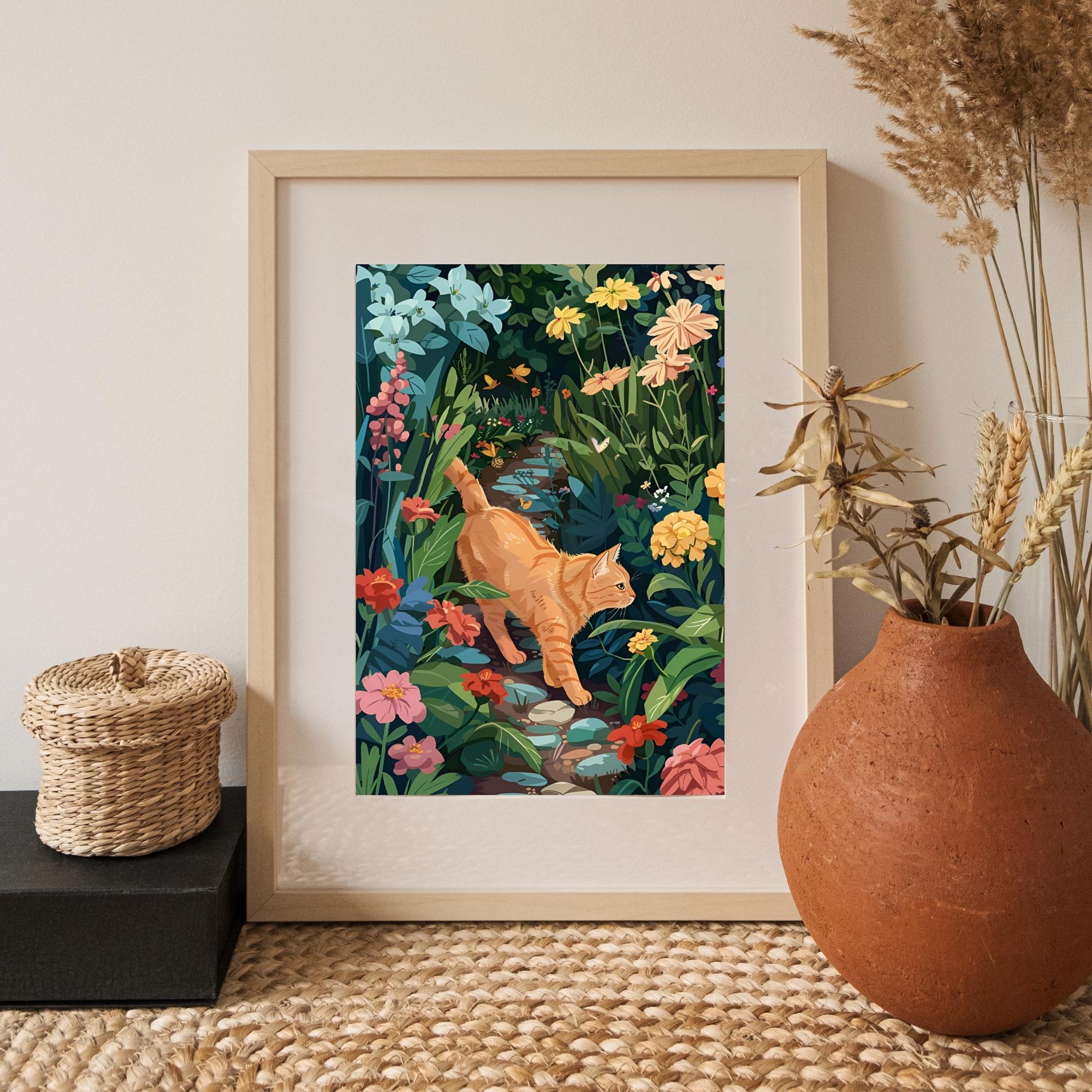 Cat Wall Art Cat Poster Printable Art Home Decor Digital Prints Posters ...