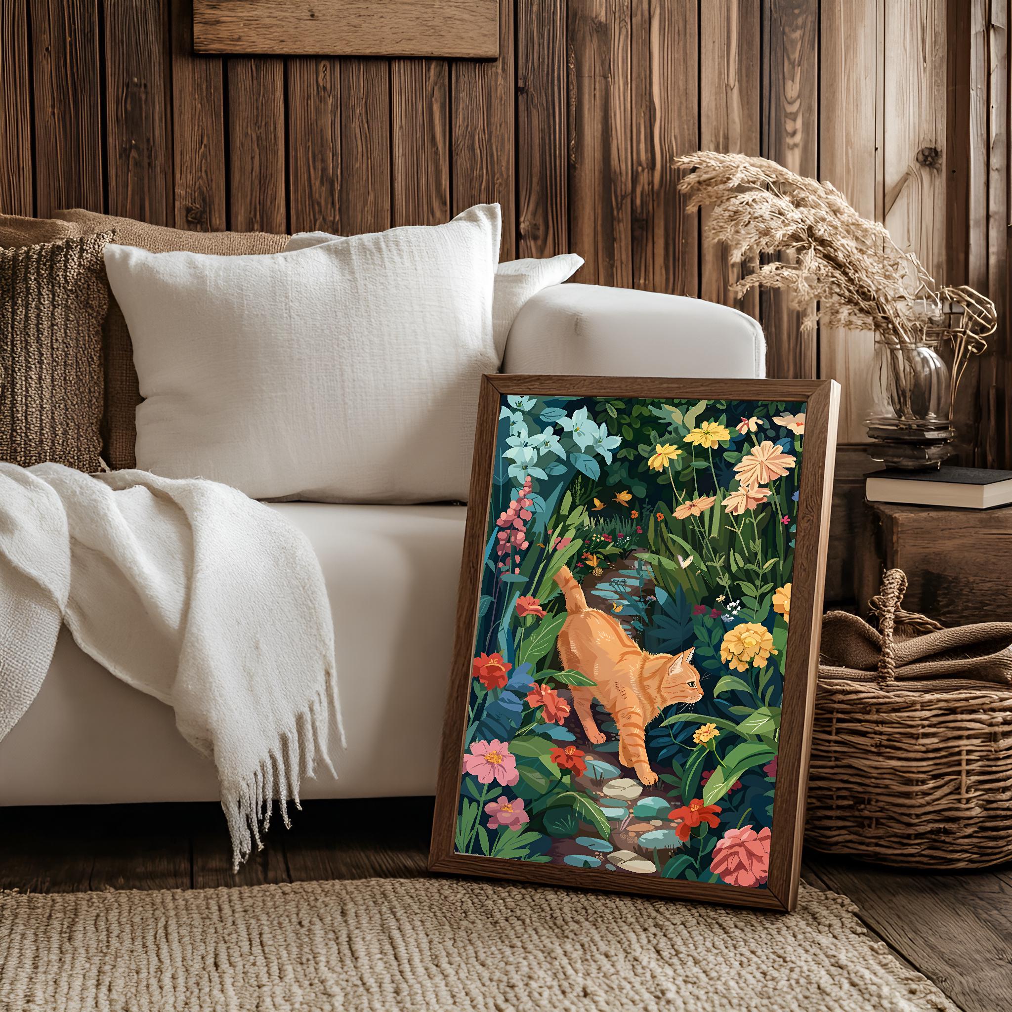 Cat Wall Art Cat Poster Printable Art Home Decor Digital Prints Posters ...