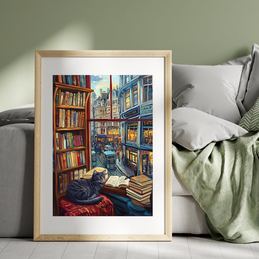 Cat Wall Art Cat Poster Printable Art Cat Home Decor Digital Prints Cat ...