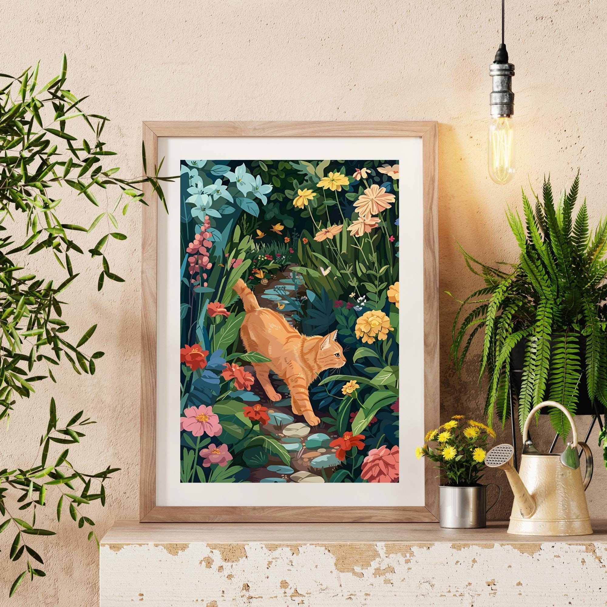 Cat Wall Art Cat Poster Printable Art Home Decor Digital Prints Posters ...