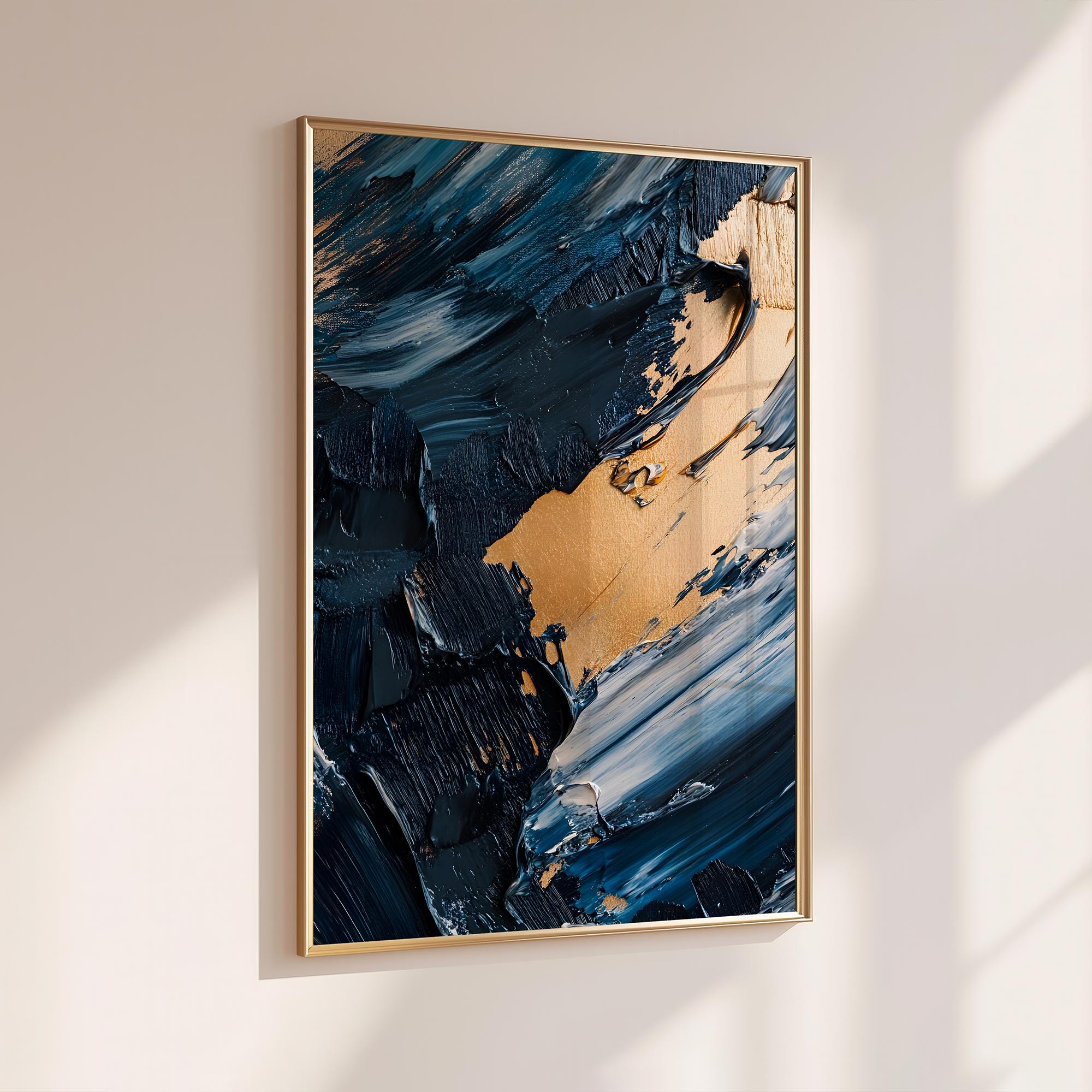 Abstract Oil Painting Print: Japandi Wabi Sabi Wall Art (digital ...
