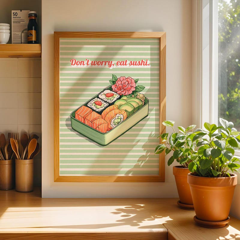 Sushi Poster - Etsy