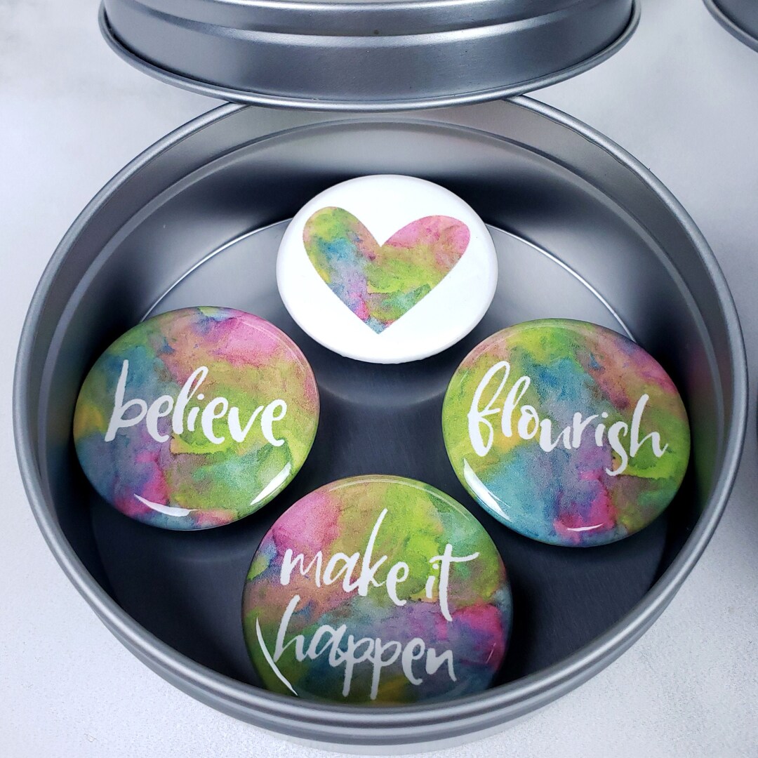 Motivational Magnet Set – Inspirational Magnets – Rainbow Magnets ...