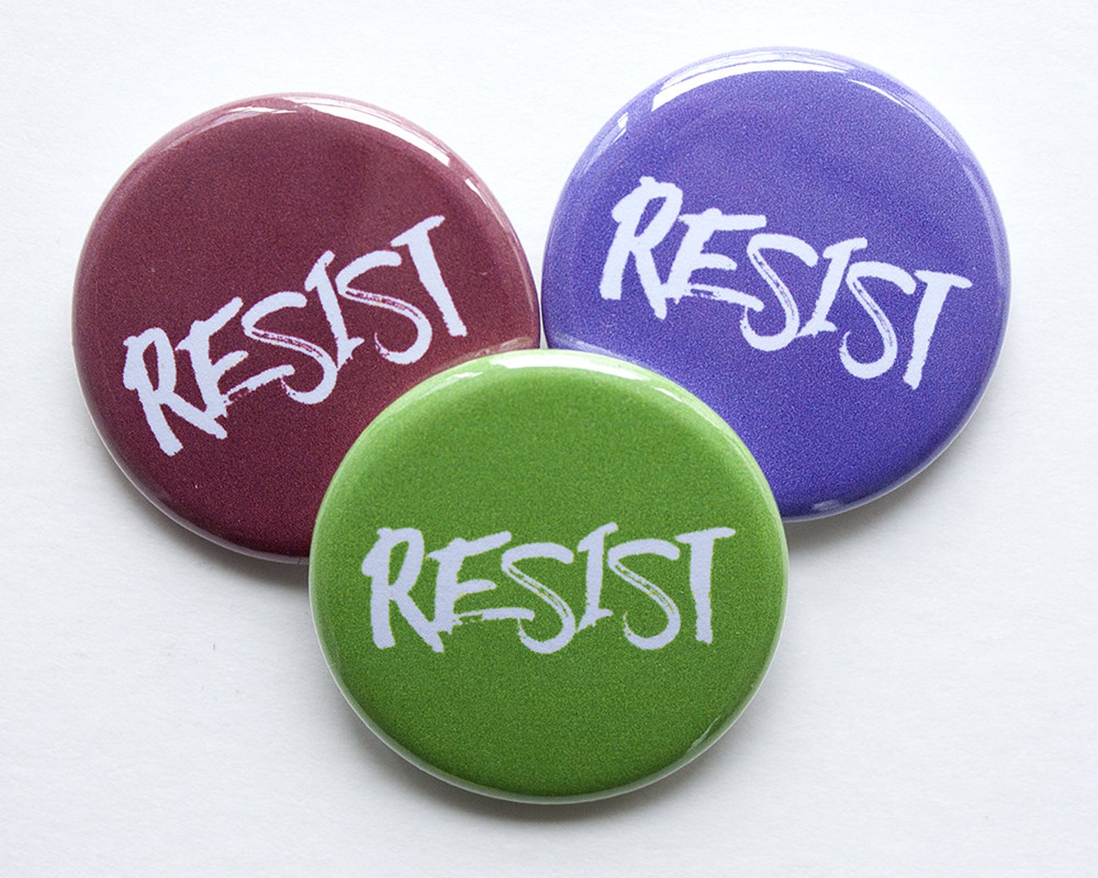 Resist Pins 1.25 inch Pinback Buttons | Etsy