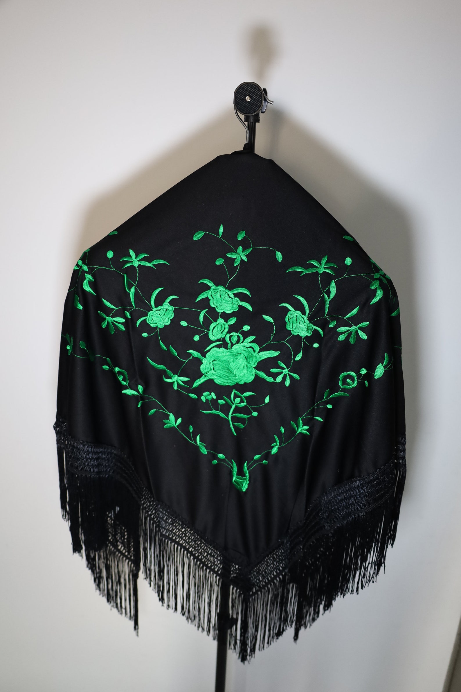 Multicolor Spanish Shawl Black Green / Shawl - Etsy