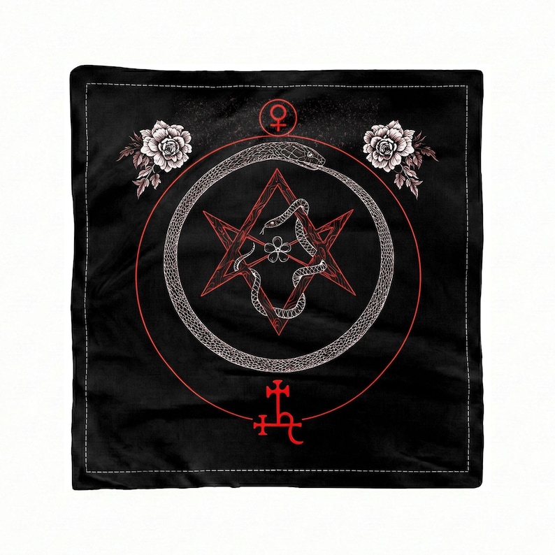 Lilith Altar Cloth Venus Sigil | Dark Goddess Decor | Feminine Tarot ...