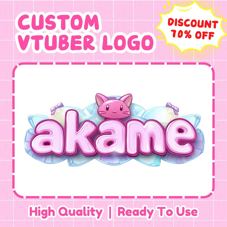 CUSTOM VTUBER LOGO Vtuber Logo Cute Vtuber Logo Custom Cute Vtuber Logo ...