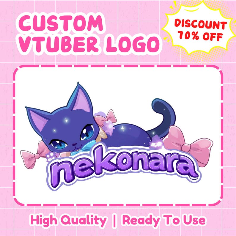CUSTOM VTUBER LOGO Vtuber Logo Cute Vtuber Logo Custom Cute Vtuber Logo ...