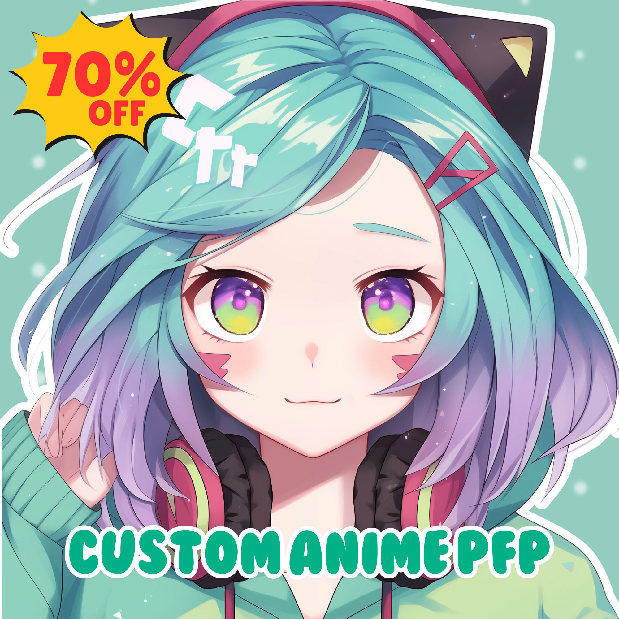 CUSTOM PFP Anime Art, Anime Potrait, PFP, Custom Anime, Profile Icon ...