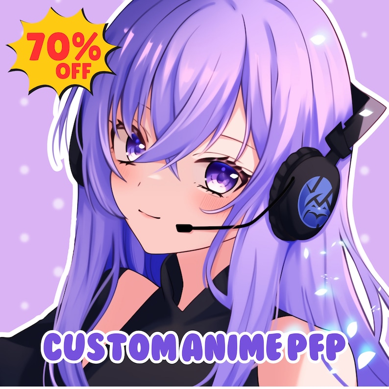 CUSTOM Anime PFP Anime Avatar PFP Art Twitch Profile Picture Anime for ...
