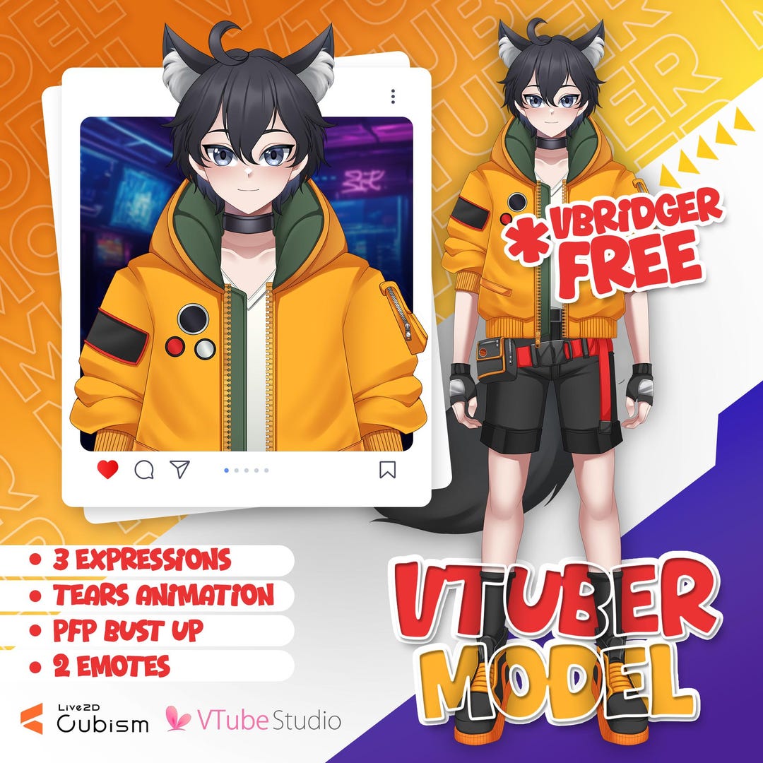 Custom Live2d Vtuber Model Commissions | Anime Avatar | Rigging ...