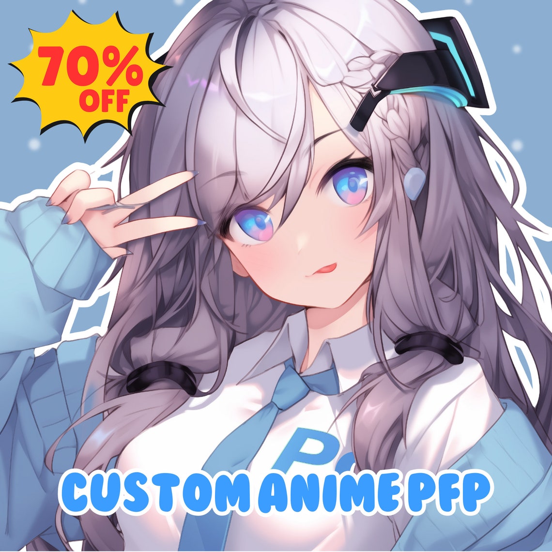 CUSTOM PFP Anime Art, Anime Potrait, PFP, Custom Anime, Profile Icon ...