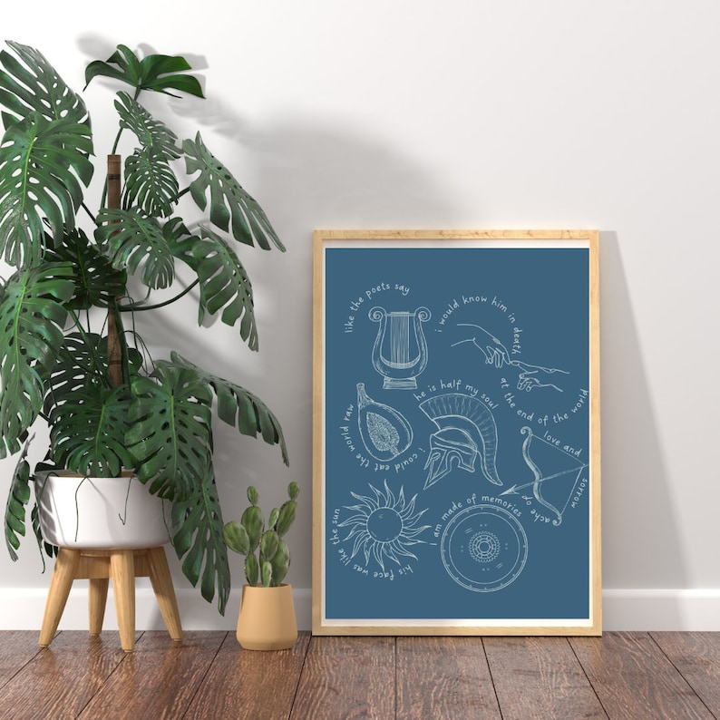 The Song of Achilles Inspired Print | Digital Print | Bookish Print ...