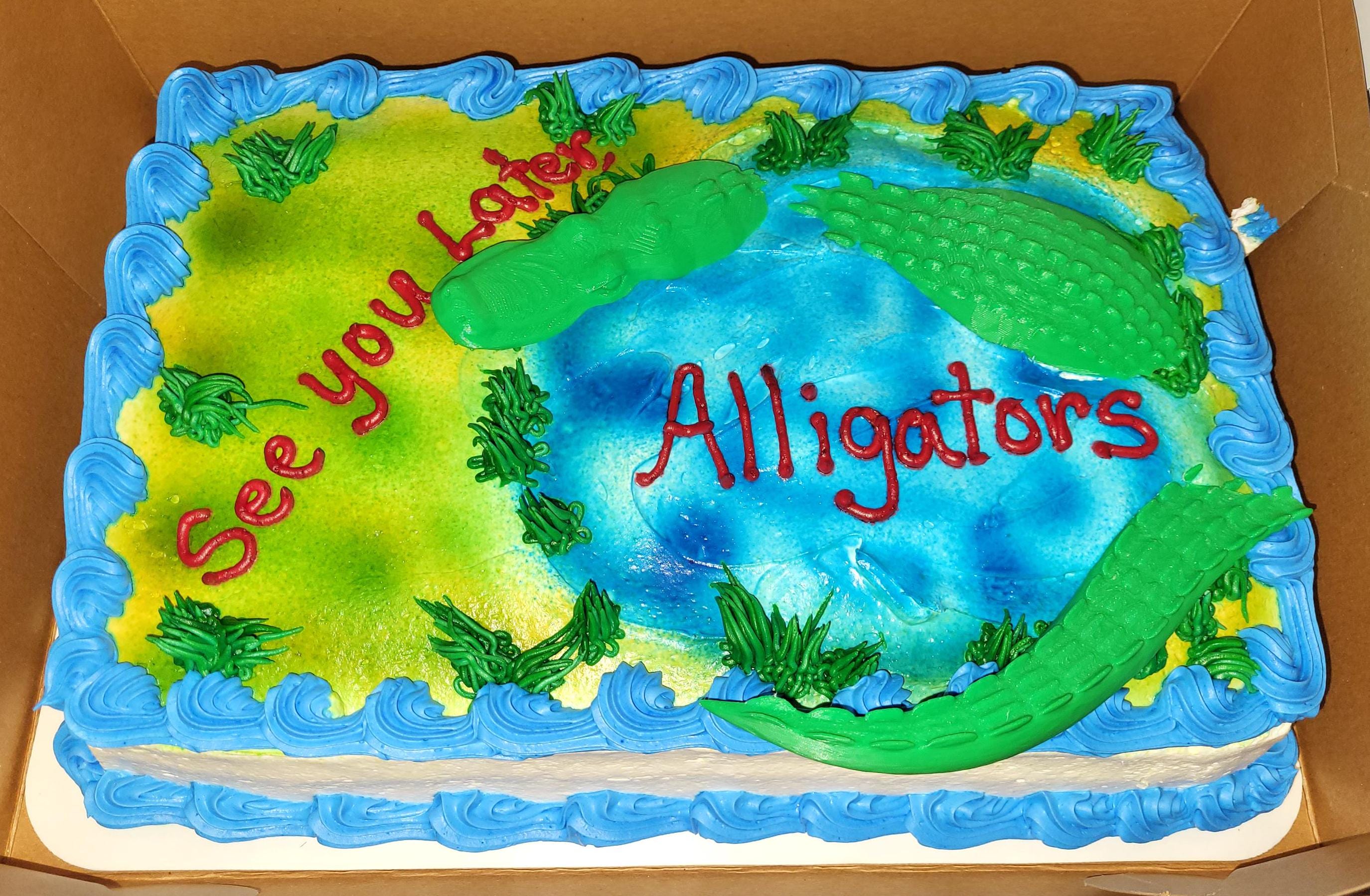 Alligator Cake Topper - Etsy