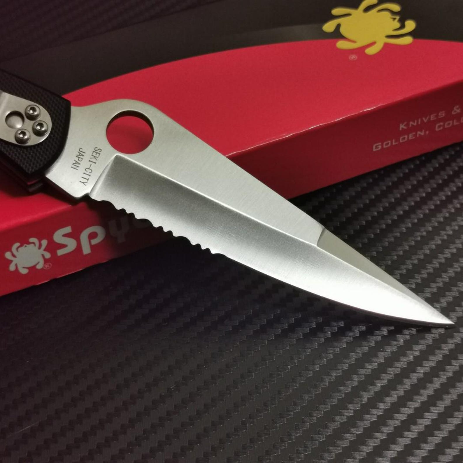 Knife SPYDERCO Pocket Knife VG-10 SЕКI Сity, Tourist, Camping, Hunting ...