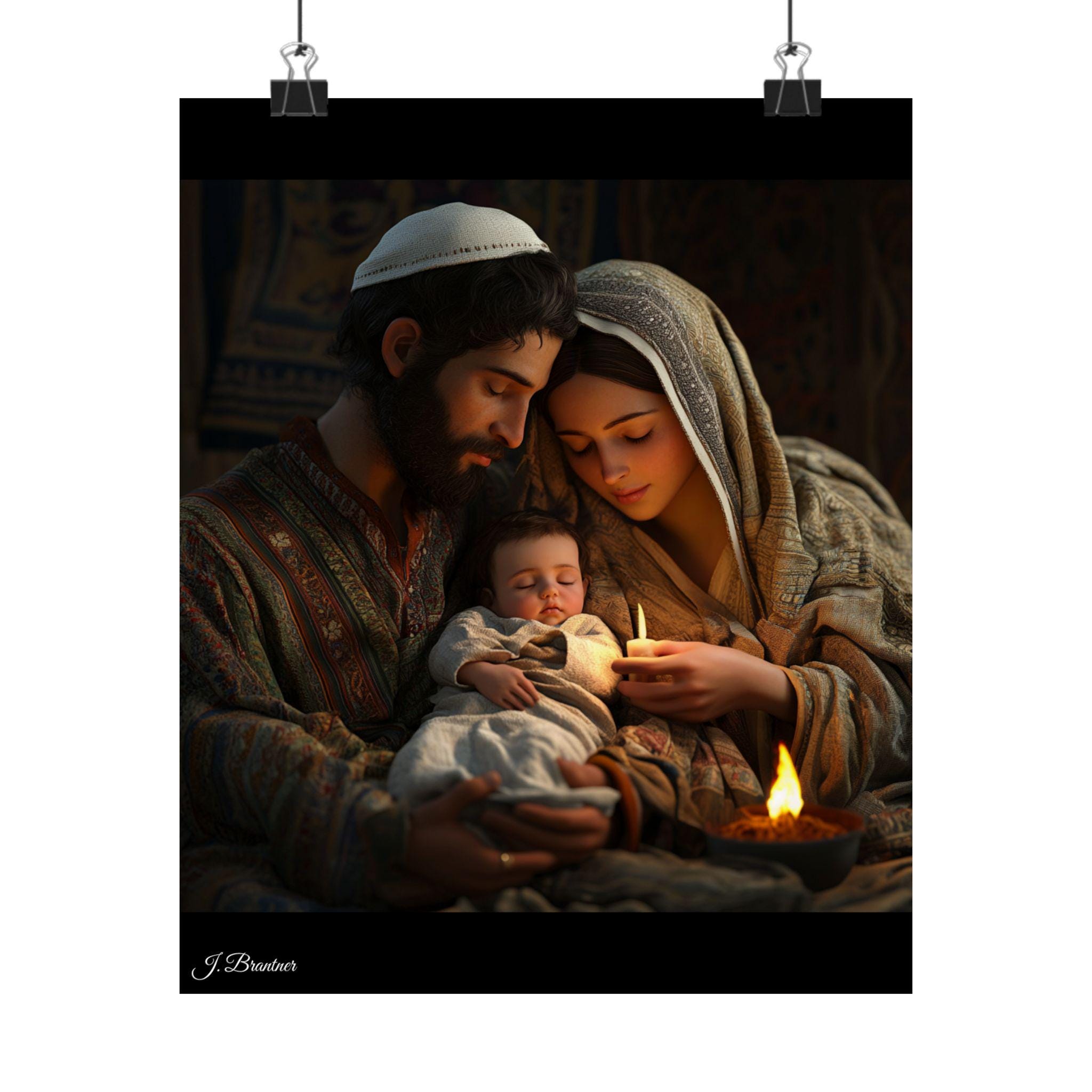 Mother and Father Holding a Baby. Mary, Joseph, Jesus, Yeshua ...