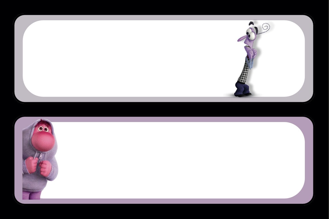 Inside Out Name Tags - Etsy