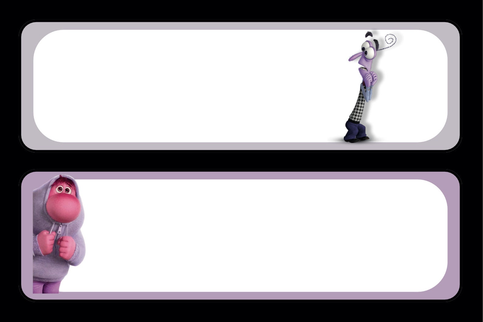 Inside Out Name Tags - Etsy