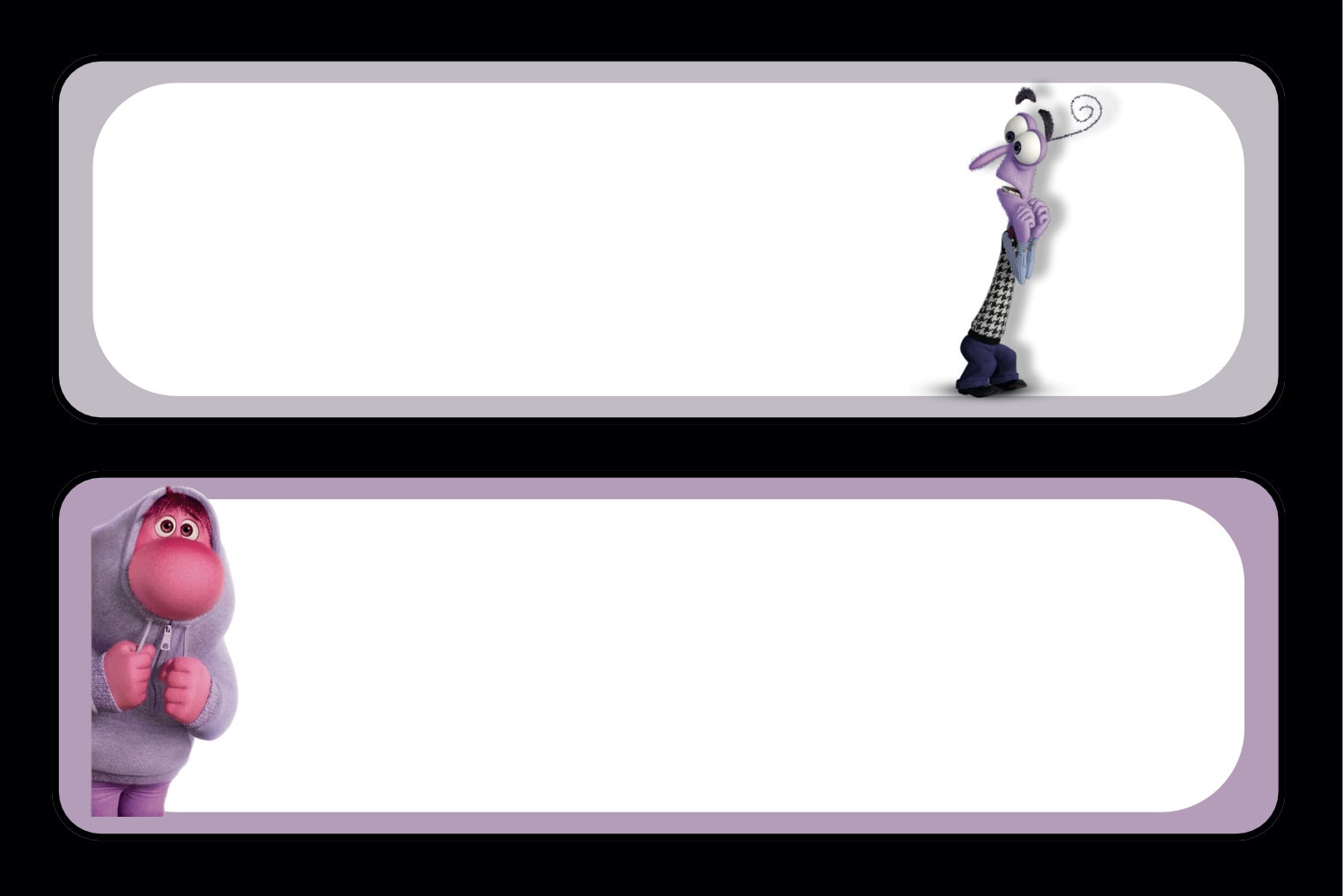 Inside Out Name Tags - Etsy