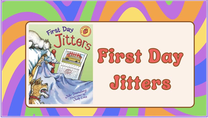 First Day of School Activity (first Day Jitters) - Etsy