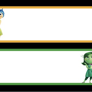 Inside Out Name Tags - Etsy