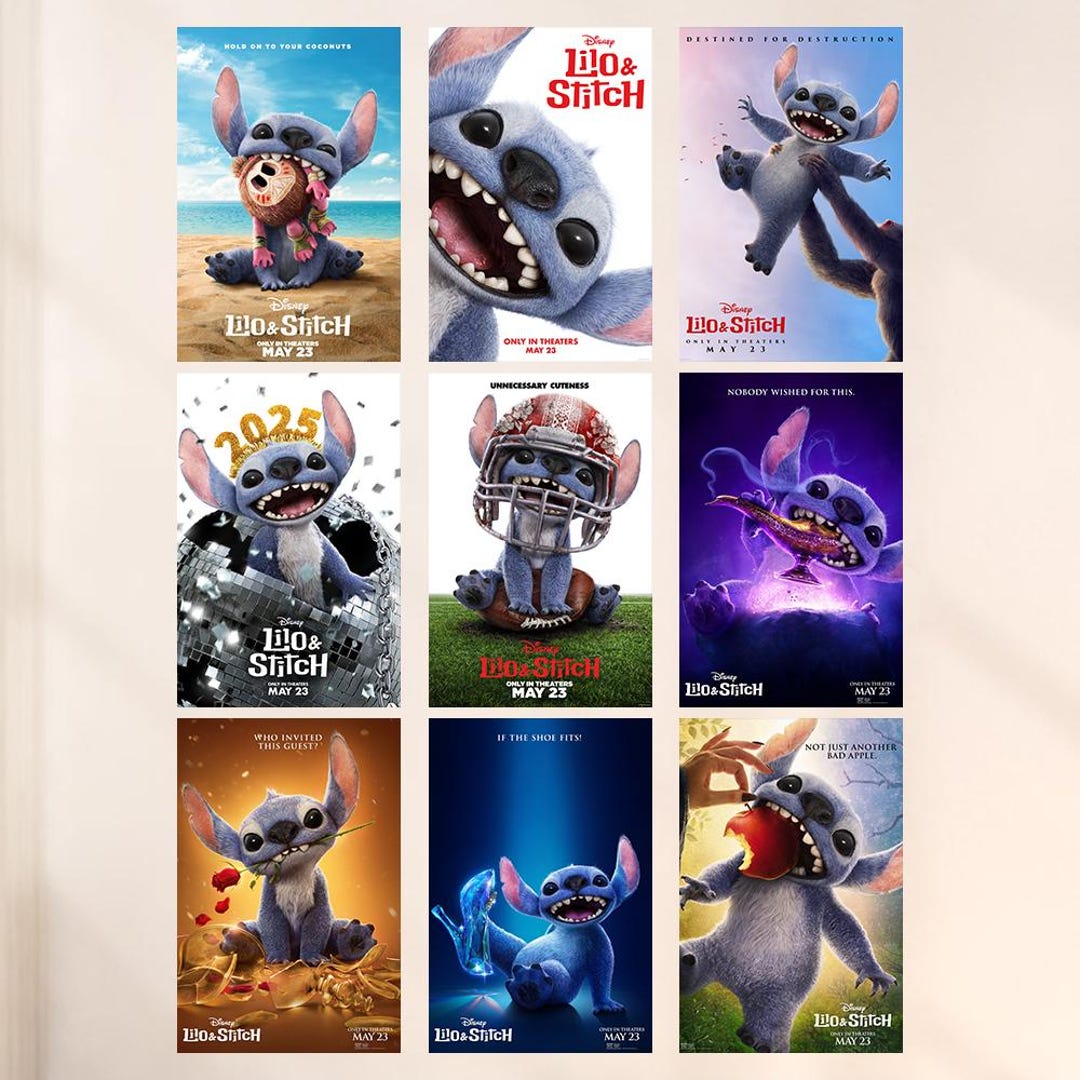 Lilo & Stitch Movie Poster,home Decor Poster,room Decoration Printing ...