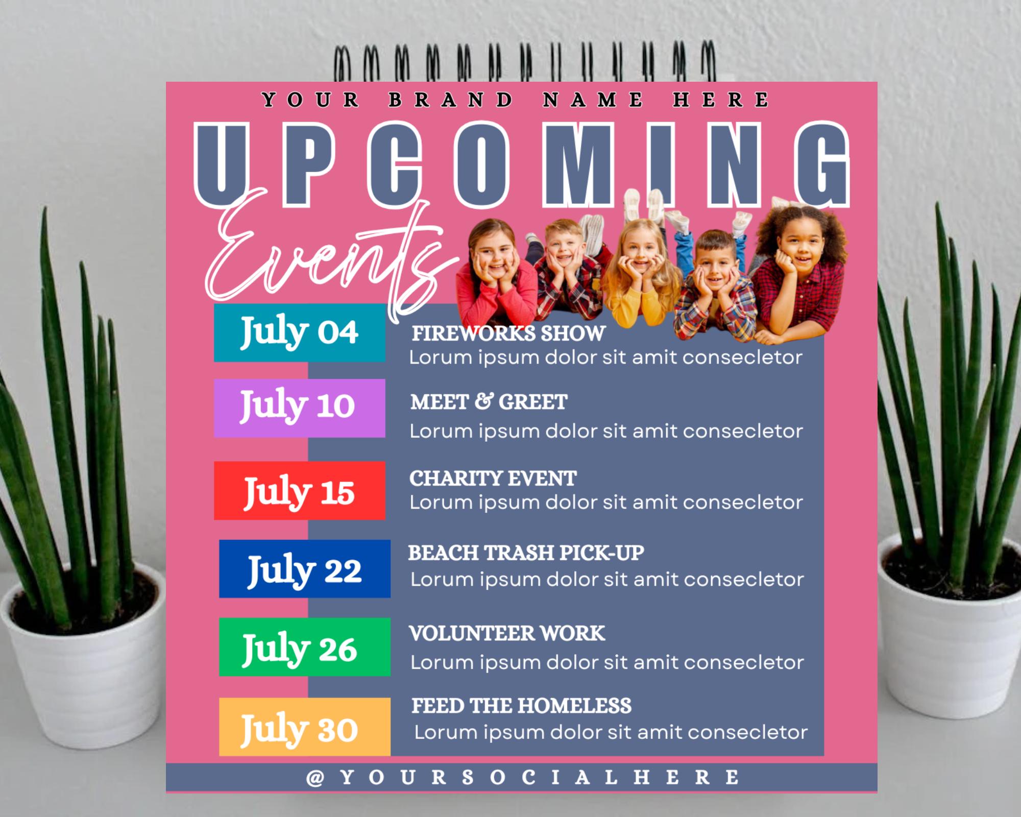 Editable Event Flyer Template: Back to School, Author Signing, Company ...