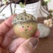 Paper Mache Acorn Figure, Acorn Collection Gift, Okubo Originals, Tiny ...